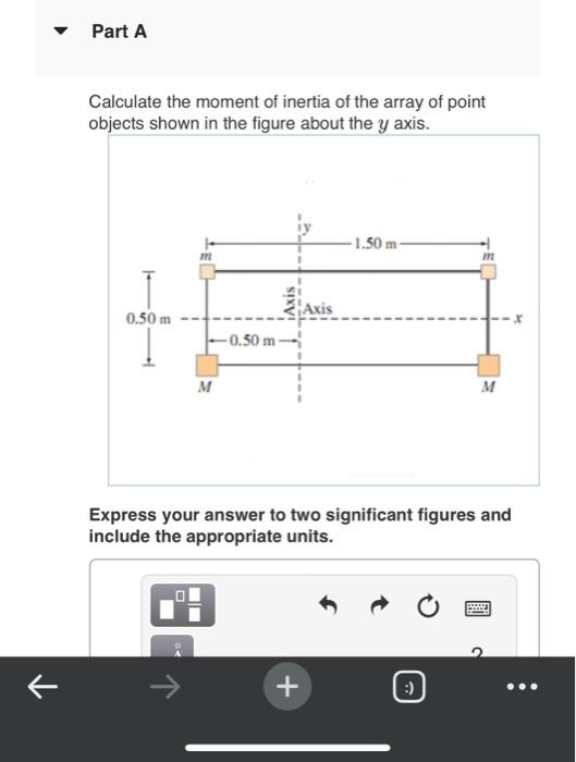 Solved Calculate the moment of inertia of the array of point | Chegg.com