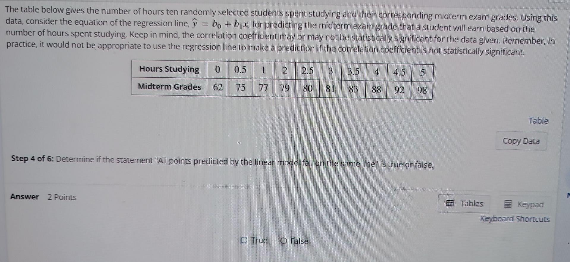Solved \r\nThe table below gives the number of hours ten | Chegg.com