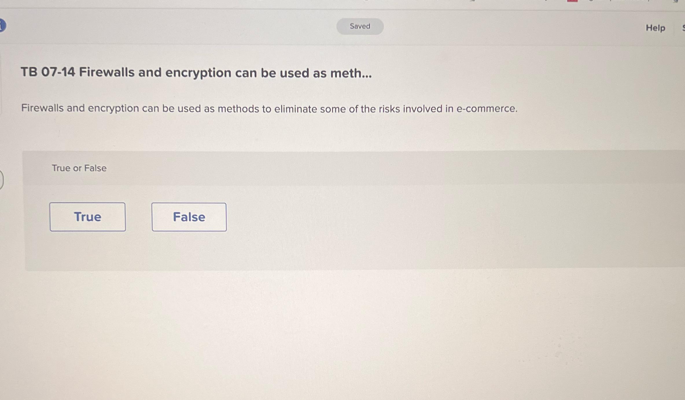 Solved HelpTB 07-14 ﻿Firewalls and encryption can be used as | Chegg.com