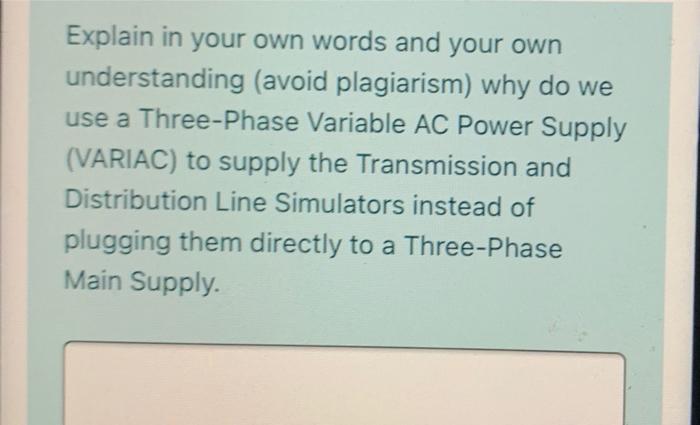 Solved Explain in your own words and your own understanding | Chegg.com