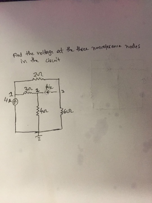 Solved find the voltage at the three nonreference nodes. in | Chegg.com