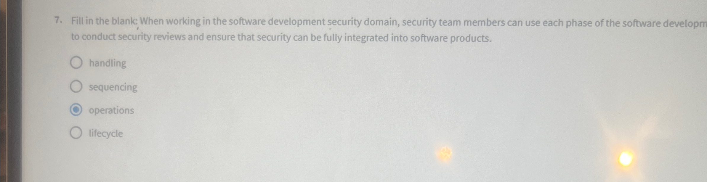 Solved Fill in the blank: When working in the software | Chegg.com