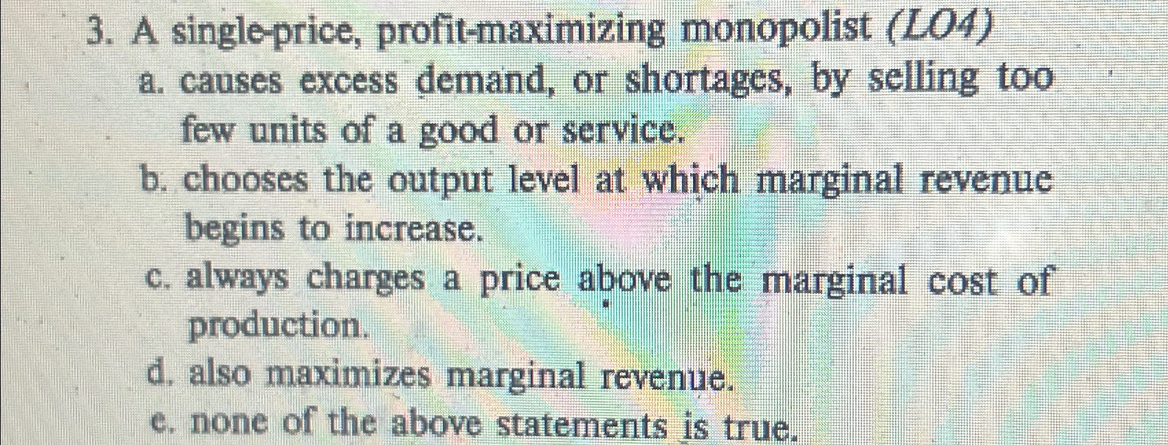 Solved A single-price, profit-maximizing monopolist (LO4)a. | Chegg.com Solved A single-price, profit-maximizing monopolist (LO4)a. | Chegg.com