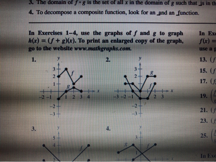Solved 3. The domain of fog is the set of all x in the | Chegg.com