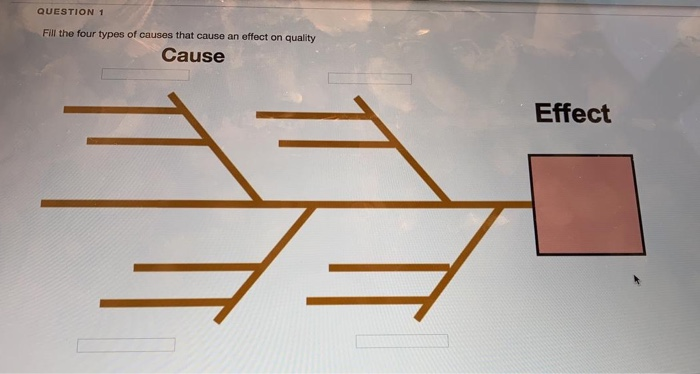 Solved QUESTION 1 Fill the four types of causes that cause | Chegg.com