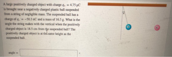 Solved A large positively charged object with charge 4+ = | Chegg.com