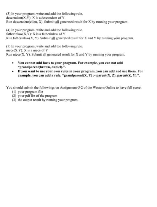 Prolog programming question The following graph shows | Chegg.com