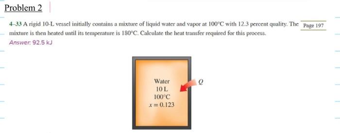 Solved 4-33 A rigid 10-L vessel initially contains a mixture | Chegg.com