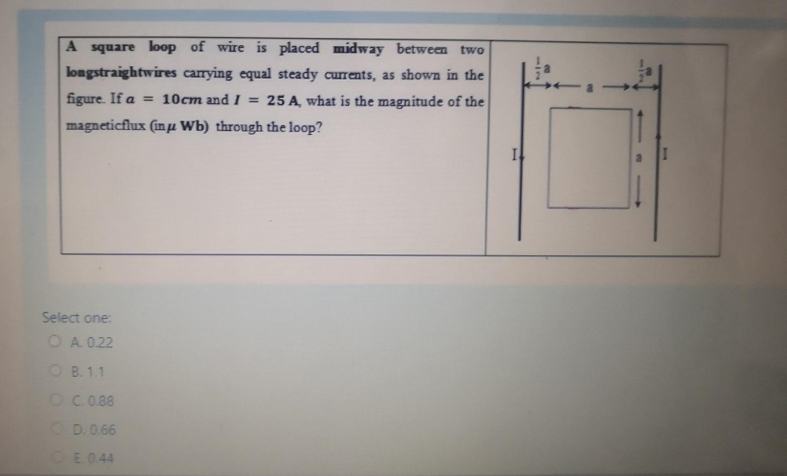 Solved A square loop of wire is placed midway between two | Chegg.com