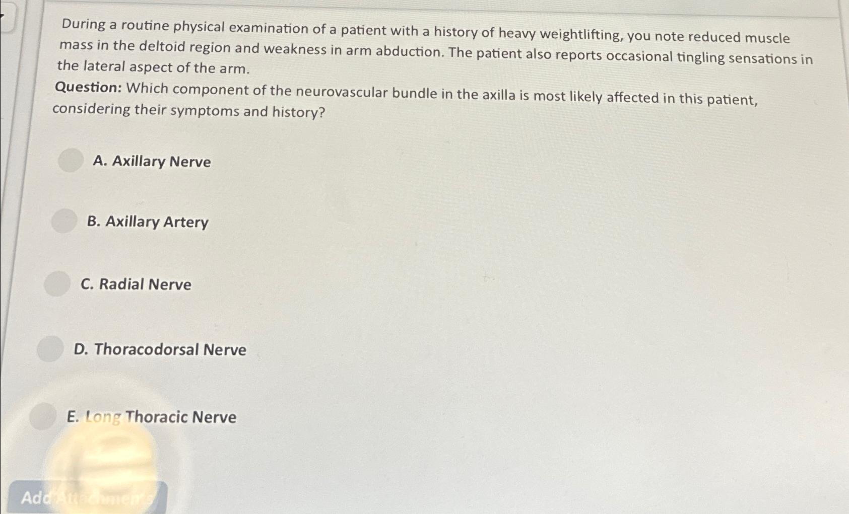 Solved During a routine physical examination of a patient | Chegg.com