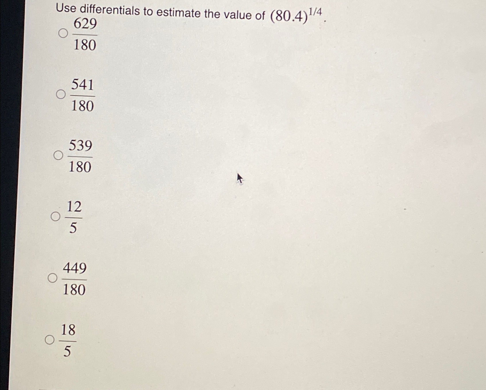 Solved Use differentials to estimate the value of | Chegg.com