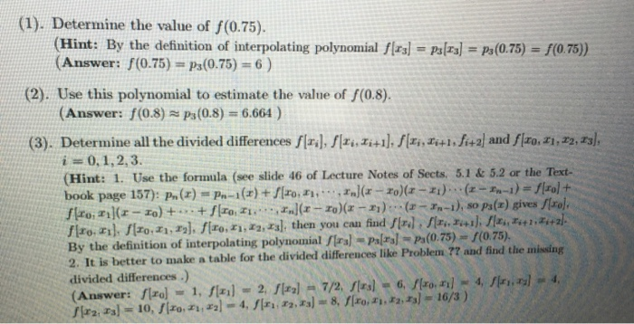 Solved 2. For a function S, the forward-divided differences | Chegg.com