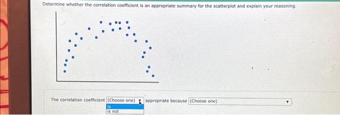 Solved Determine Whether The Correlation Coefficient Is An