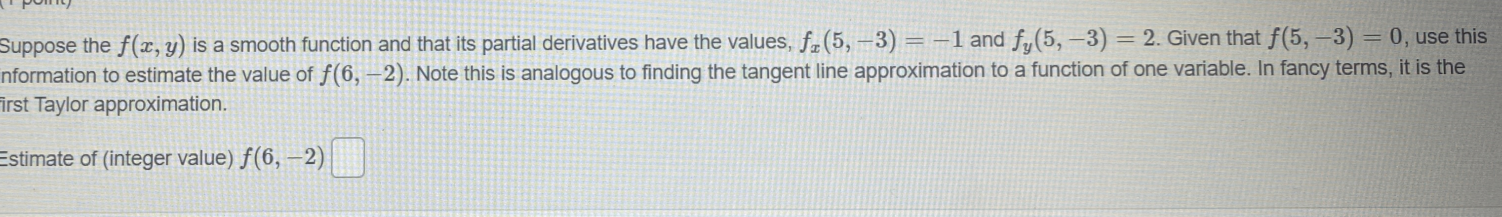 Solved Suppose the f(x,y) ﻿is a smooth function and that its | Chegg.com