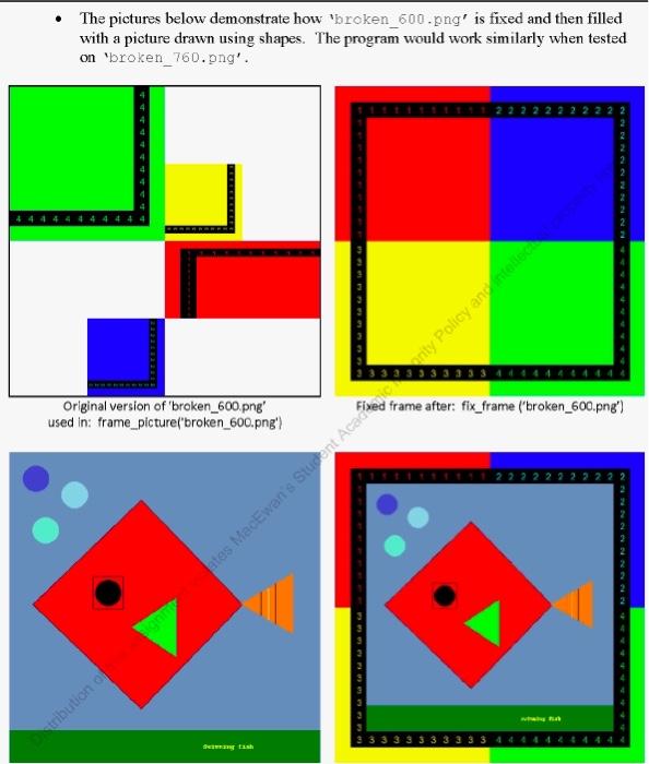 Solved Write a program to draw a picture in Python using the | Chegg.com