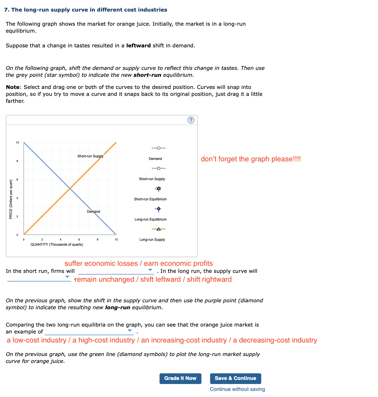 Solved 7. ﻿The long-run supply curve in different cost | Chegg.com