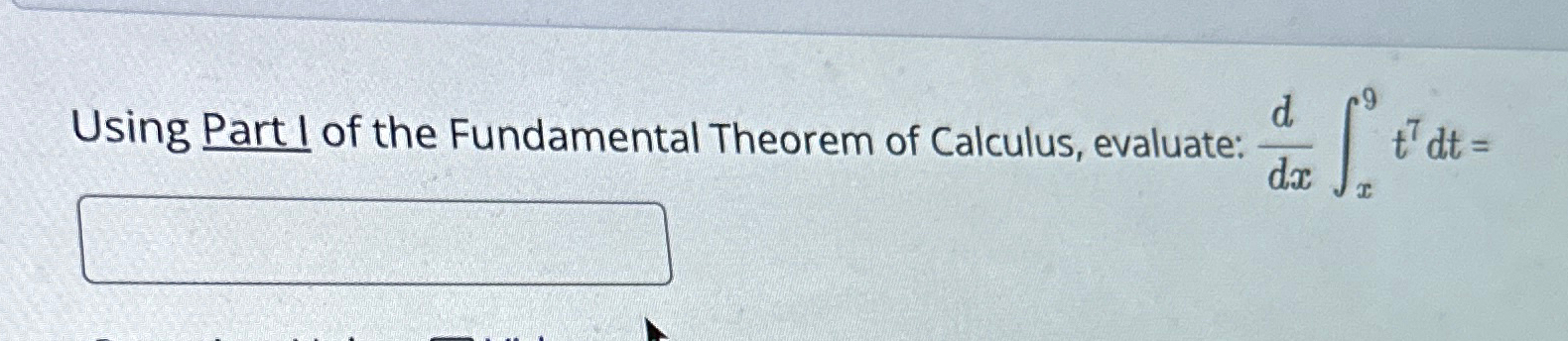 Solved Using Part I of the Fundamental Theorem of Calculus, | Chegg.com
