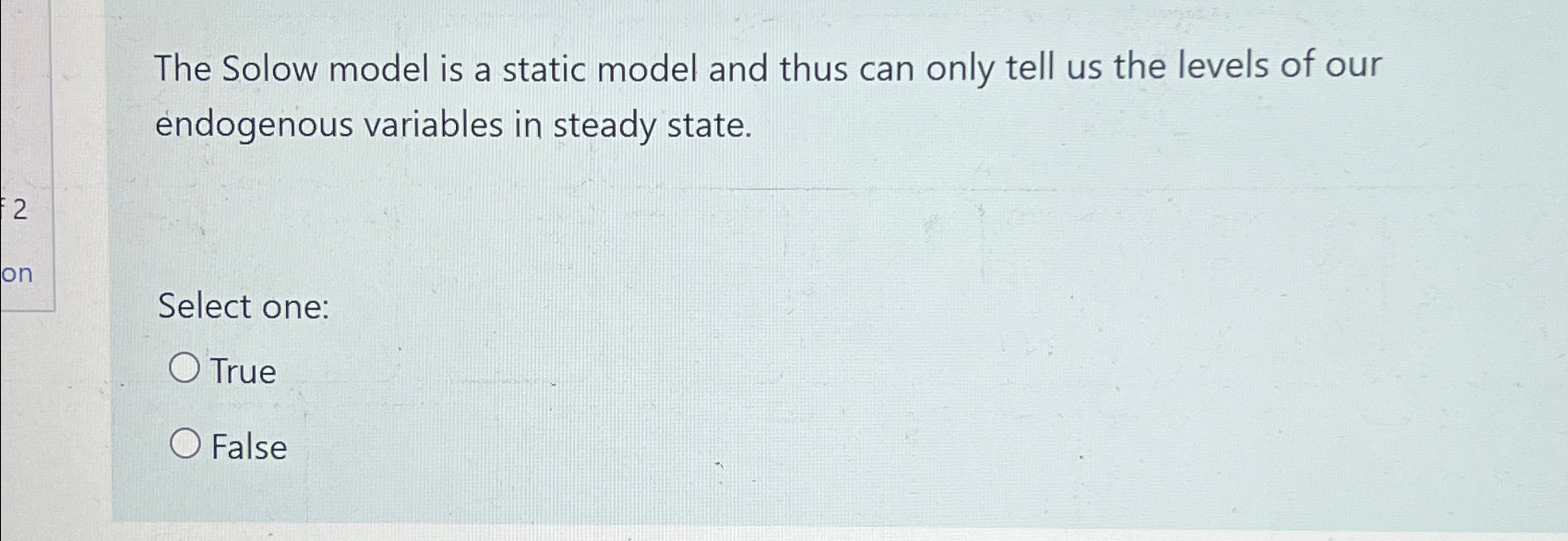 Solved The Solow model is a static model and thus can only | Chegg.com