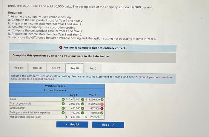 Solved es Exercise 6-9 (Static) Variable and Absorption | Chegg.com