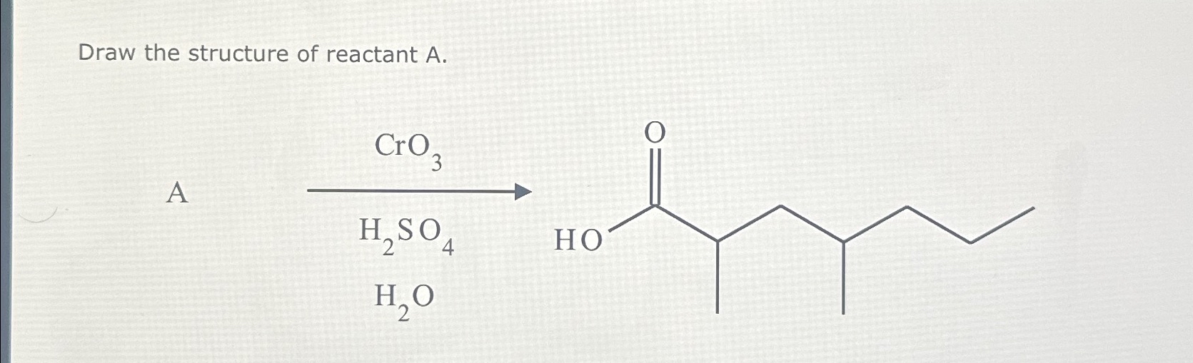 Solved Draw the structure of reactant A.A | Chegg.com