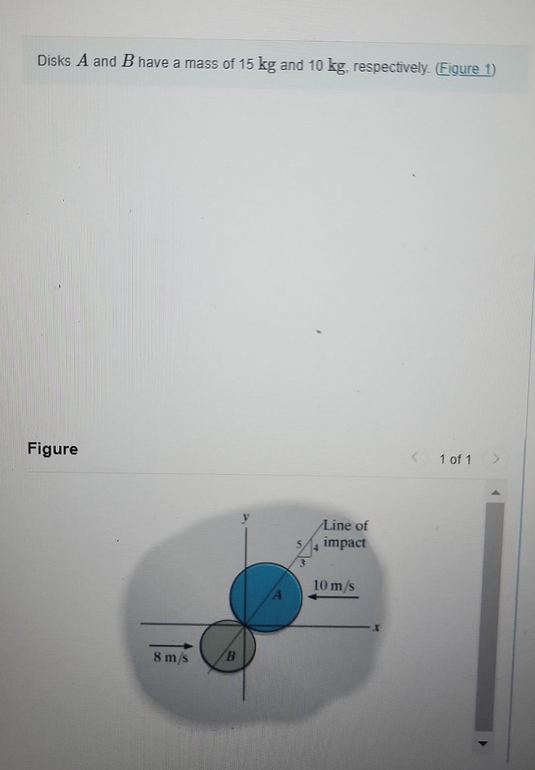 Solved Disks A and B have a mass of 15 kg and 10 kg, | Chegg.com