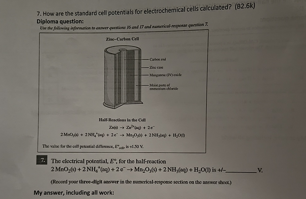 Solved How are the standard cell potentials for | Chegg.com