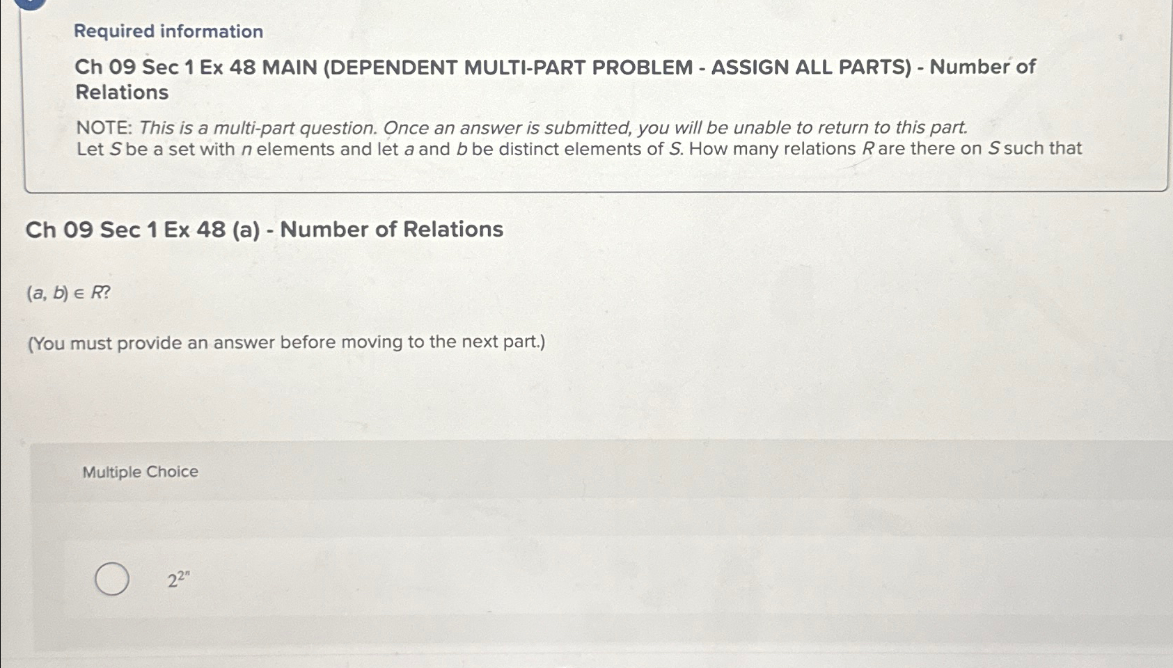 Solved Required informationCh 09 ﻿Sec 1 ﻿Ex 48 ﻿MAIN | Chegg.com