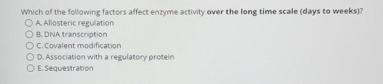 Solved Which of the following factors affect enzyme activity | Chegg.com