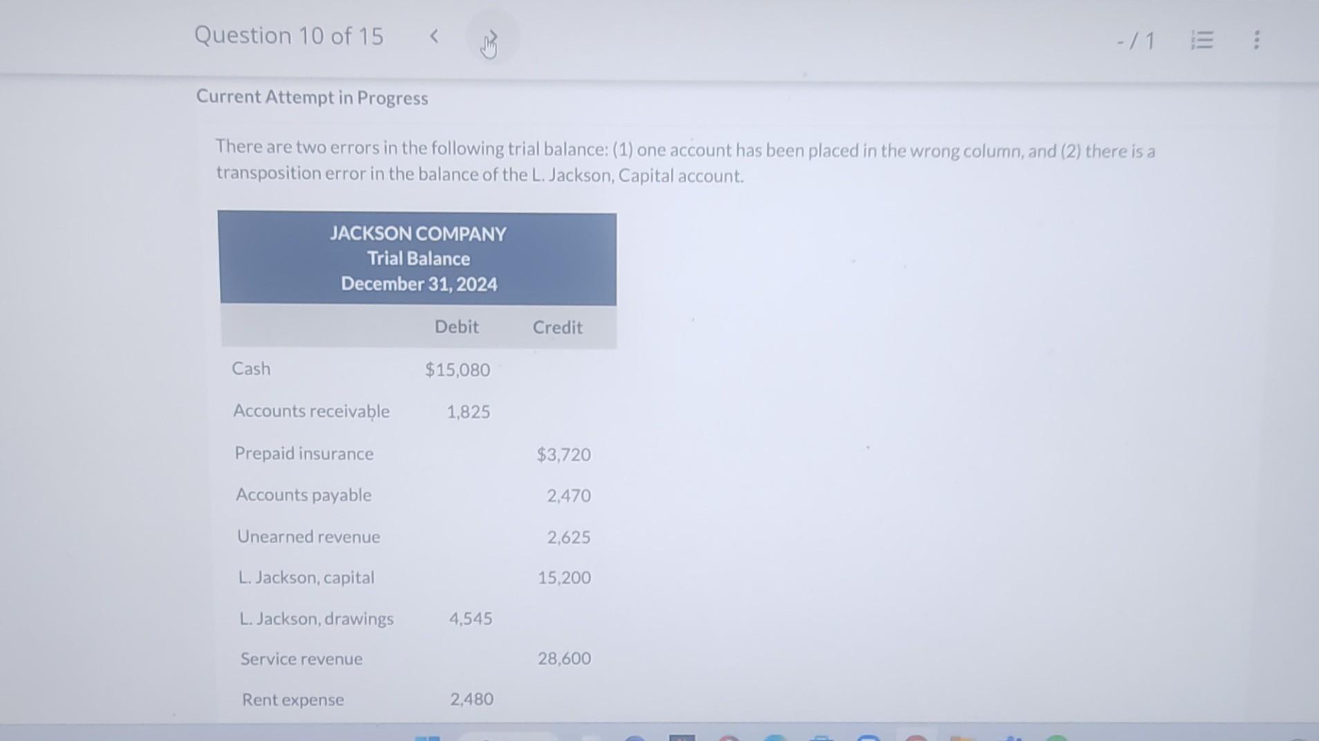 Solved Prepare the correct trial balance.There are two | Chegg.com