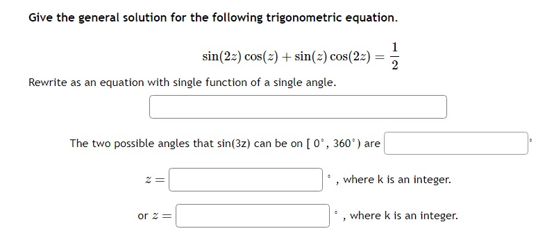 Solved Give the general solution for the following | Chegg.com