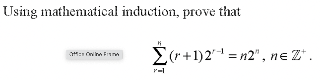 Solved UUsing mathematical induction, prove | Chegg.com