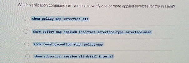 Solved Which verification command can you use to verify one | Chegg.com
