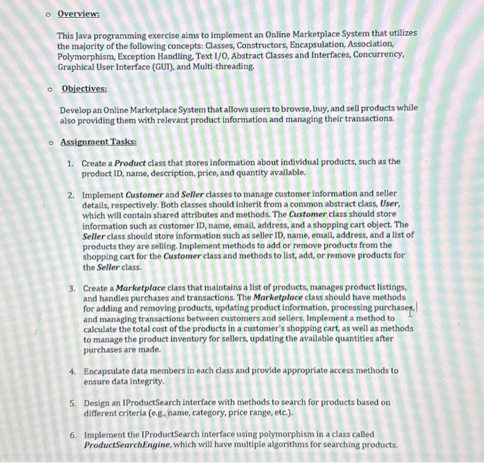 Solved This Java programming exercise aims to implement an | Chegg.com