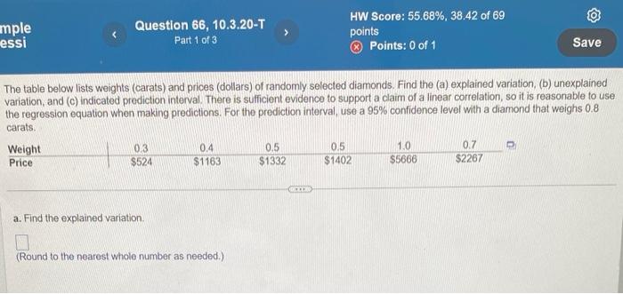 Solved find the explained variation.find the unexplained | Chegg.com | Chegg.com