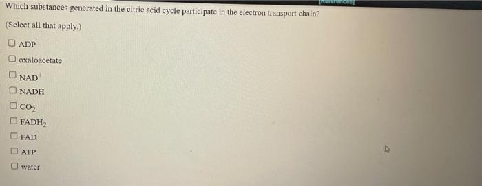 Solved Fill in the missing substances in the following | Chegg.com