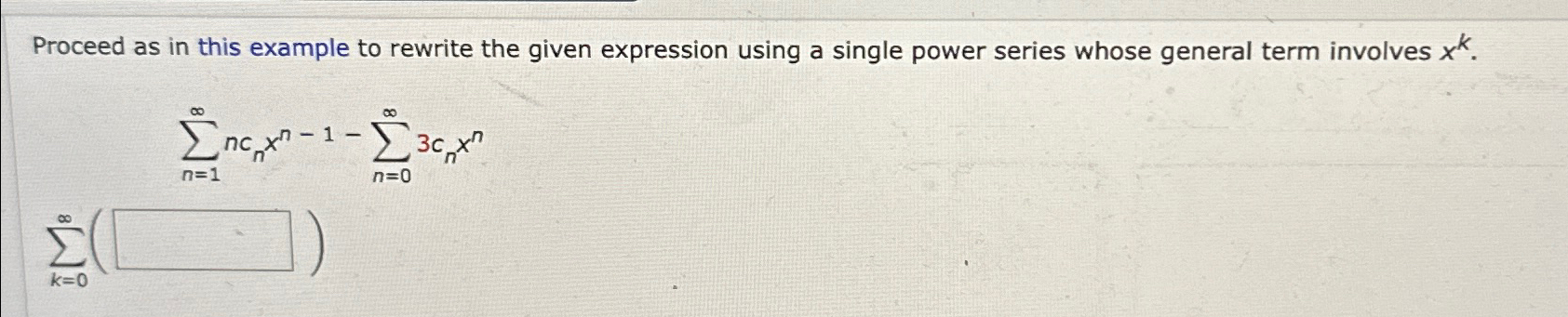 Solved Proceed as in this example to rewrite the given | Chegg.com
