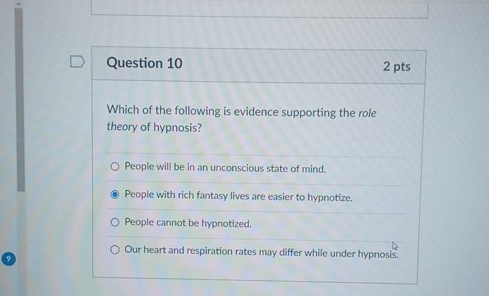 Solved Question 102 ﻿ptsWhich of the following is evidence | Chegg.com