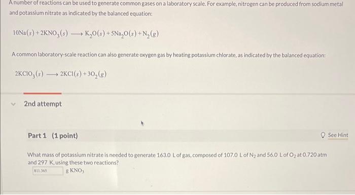 Solved A number of reactions can be used to generate common | Chegg.com