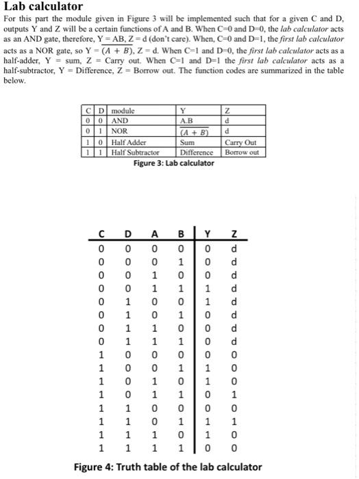 Solved Lab calculator For this part the module given in | Chegg.com