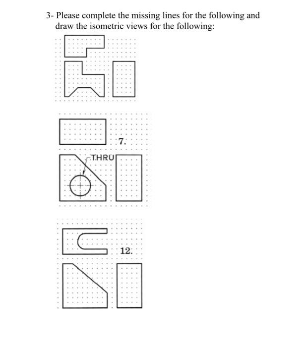 3- Please complete the missing lines for the | Chegg.com