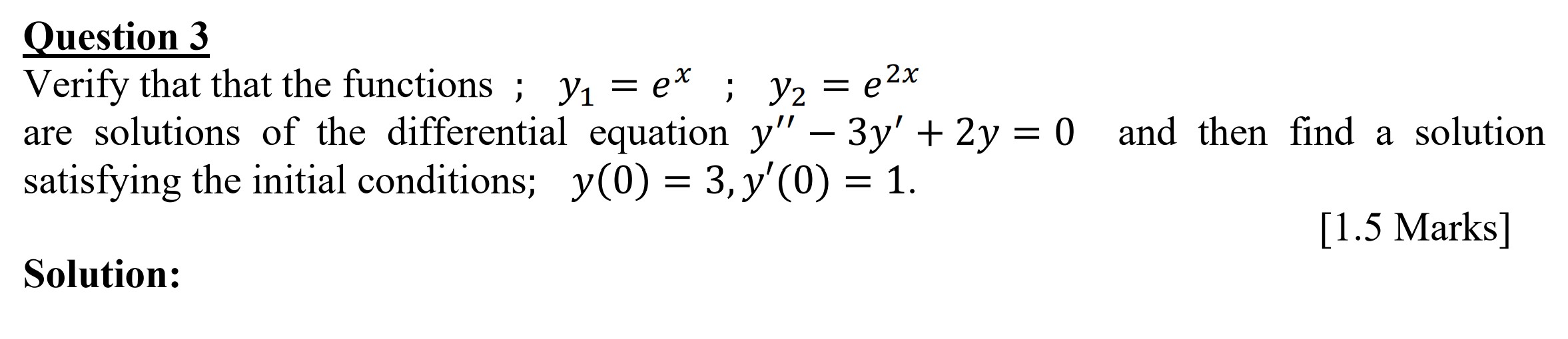 Solved Question 3Verify that that the functions ; | Chegg.com