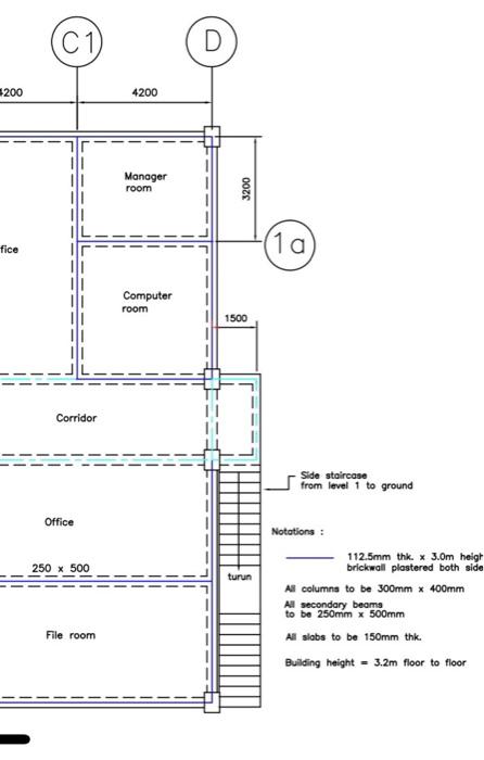 A sketch plan for beams and slabs layout of a small | Chegg.com