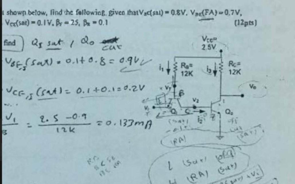 Solved 1 shown below, lind the following, giveo that Vgc( | Chegg.com