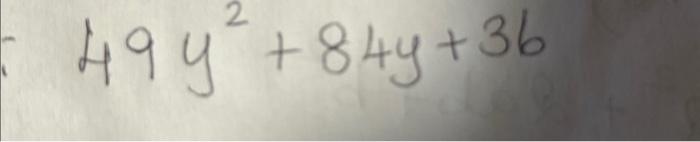 Solved 49y2 84y 36