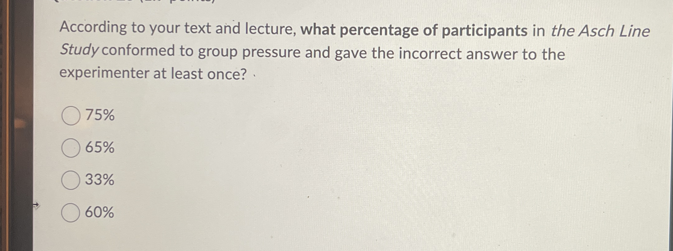 Solved According to your text and lecture, what percentage | Chegg.com