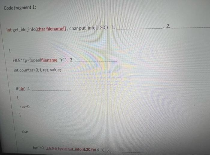 Solved Language: CVocabulary Questions, the first two | Chegg.com