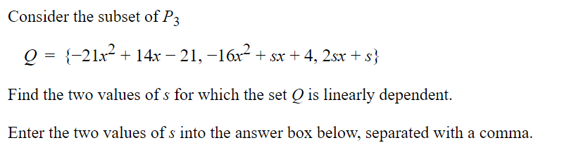 Solved Consider the subset of | Chegg.com
