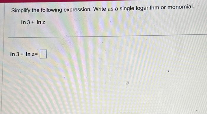 Solved Simplify the following expression. Write as a single | Chegg.com