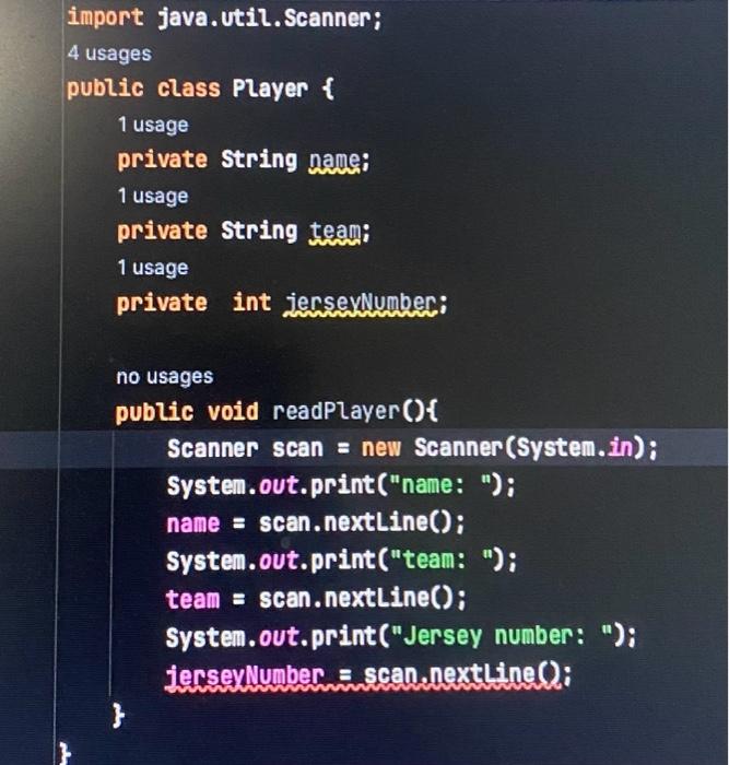 Solved Overriding the equals Method File Player java | Chegg.com