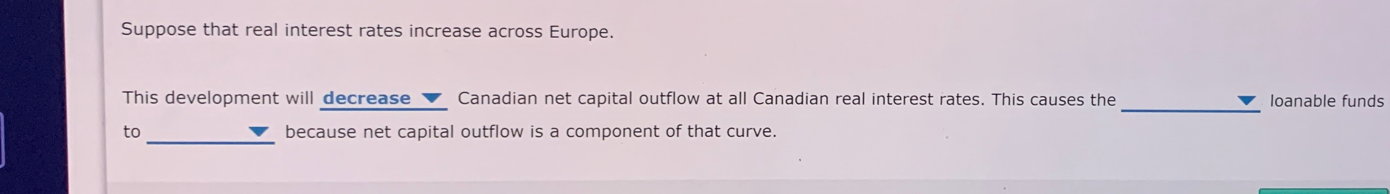 Solved Suppose that real interest rates increase across | Chegg.com